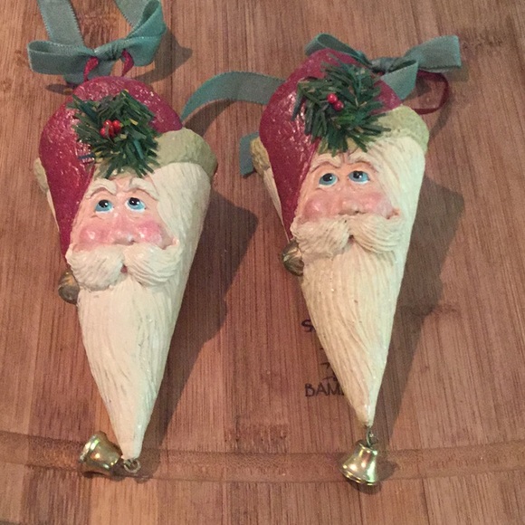 Holiday | 2 Hanging Santa Cone Ornaments | Poshmark